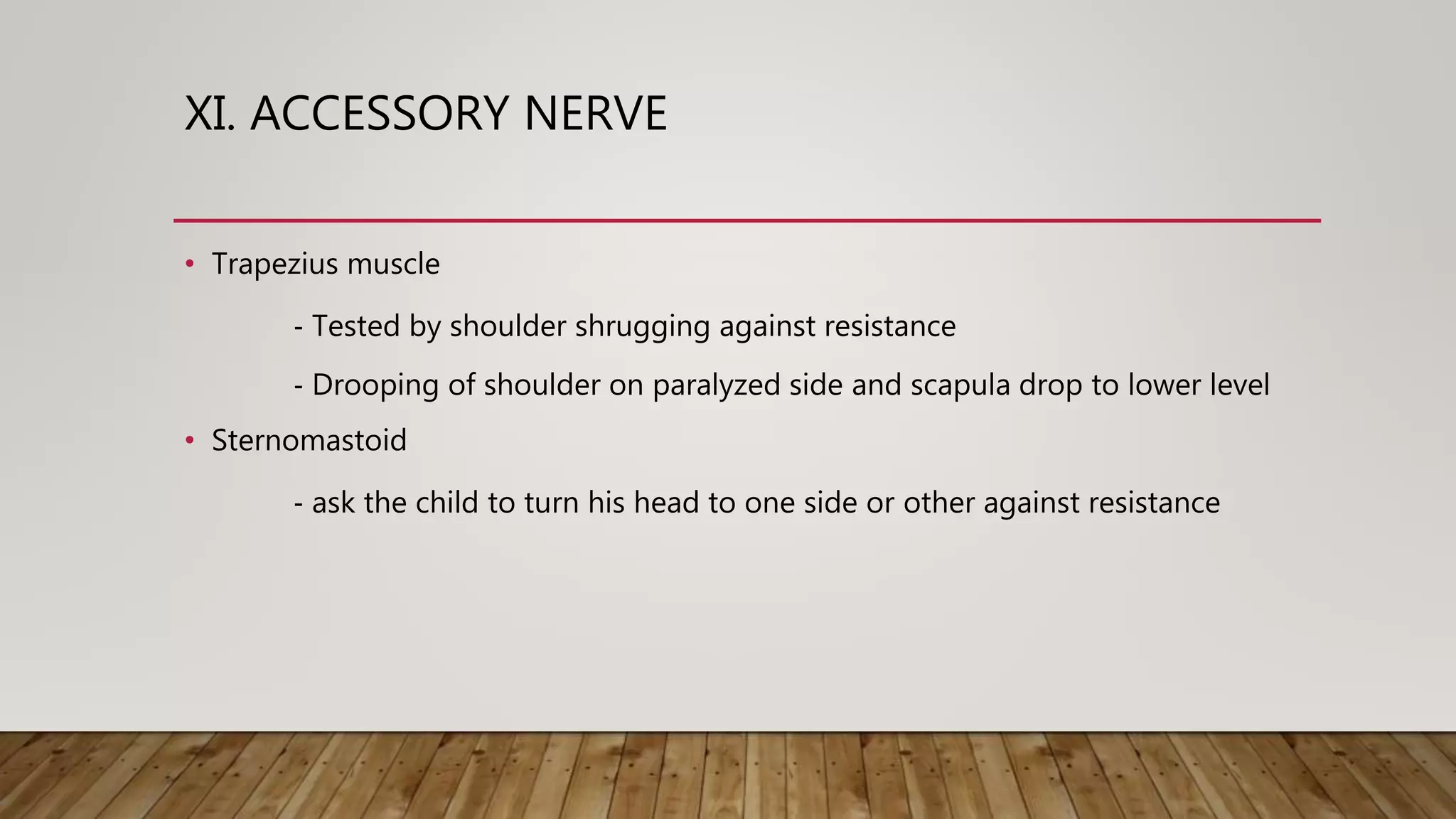 Examination of Cranial nerves - Pediatrics | PPTX
