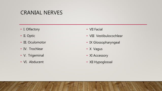Examination of Cranial nerves - Pediatrics | PPTX