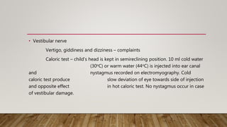 Examination of Cranial nerves - Pediatrics | PPTX