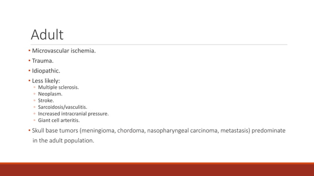 SIXTH CRANIAL NERVE PALSY- Diagnosis and management | PPTX | Eye and ...