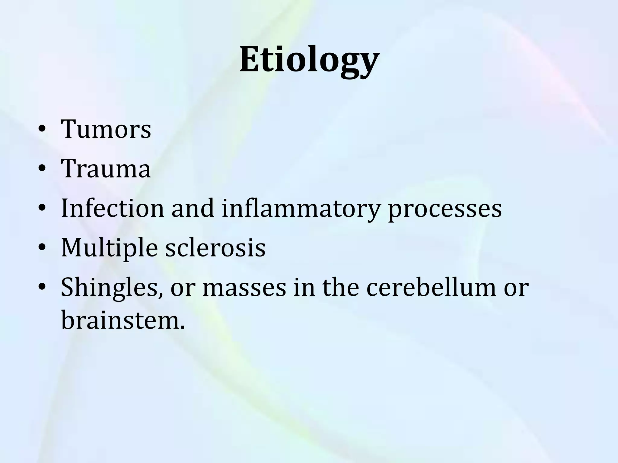 CRANIAL NERVE DISORDERS | PPTX