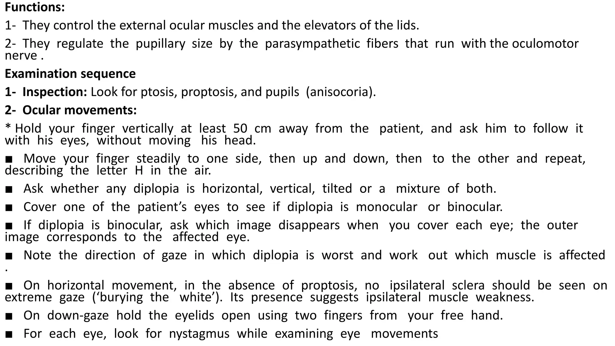 Cranial nerve examination | PPTX
