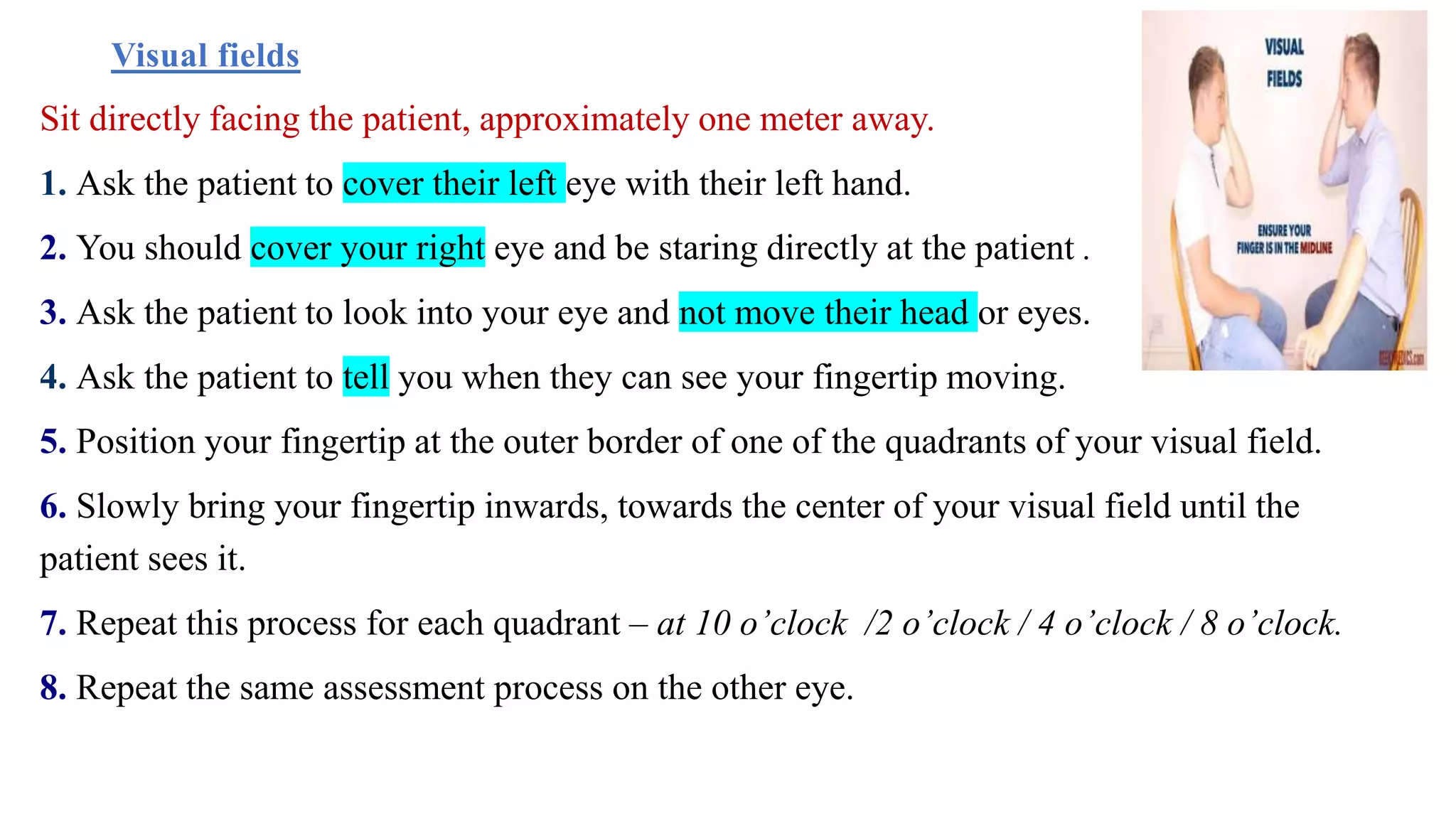 Cranial nerves examination.... | PPTX