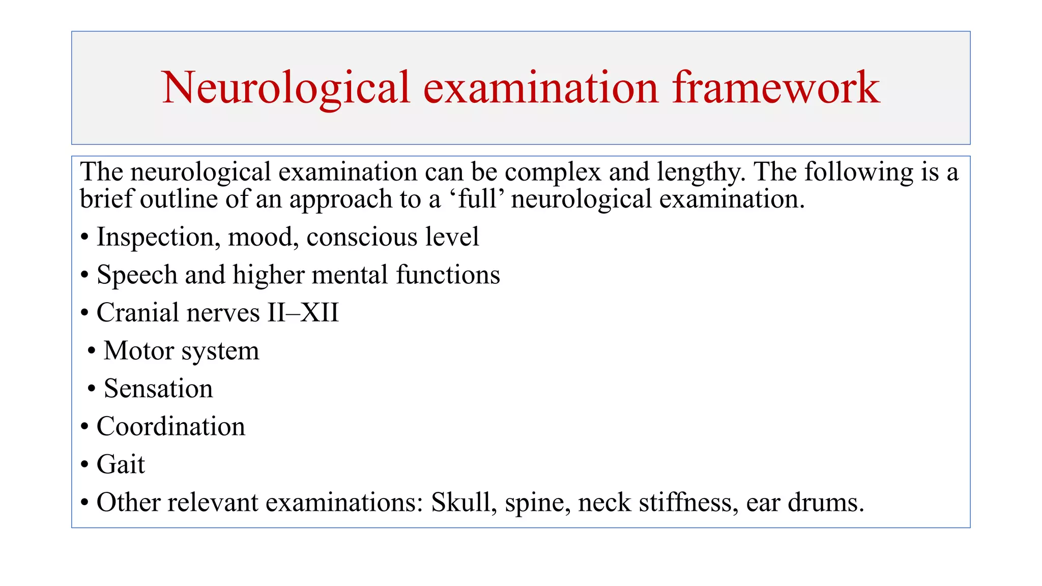 Cranial nerves examination.... | PPTX