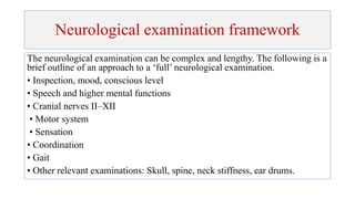 Cranial nerves examination.... | PPTX