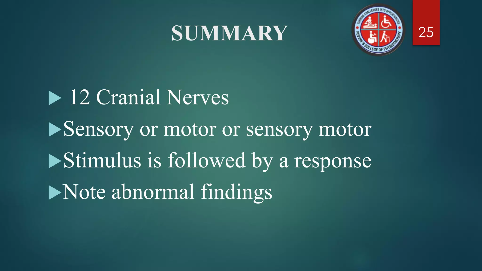 Cranial Nerve Examination | PDF
