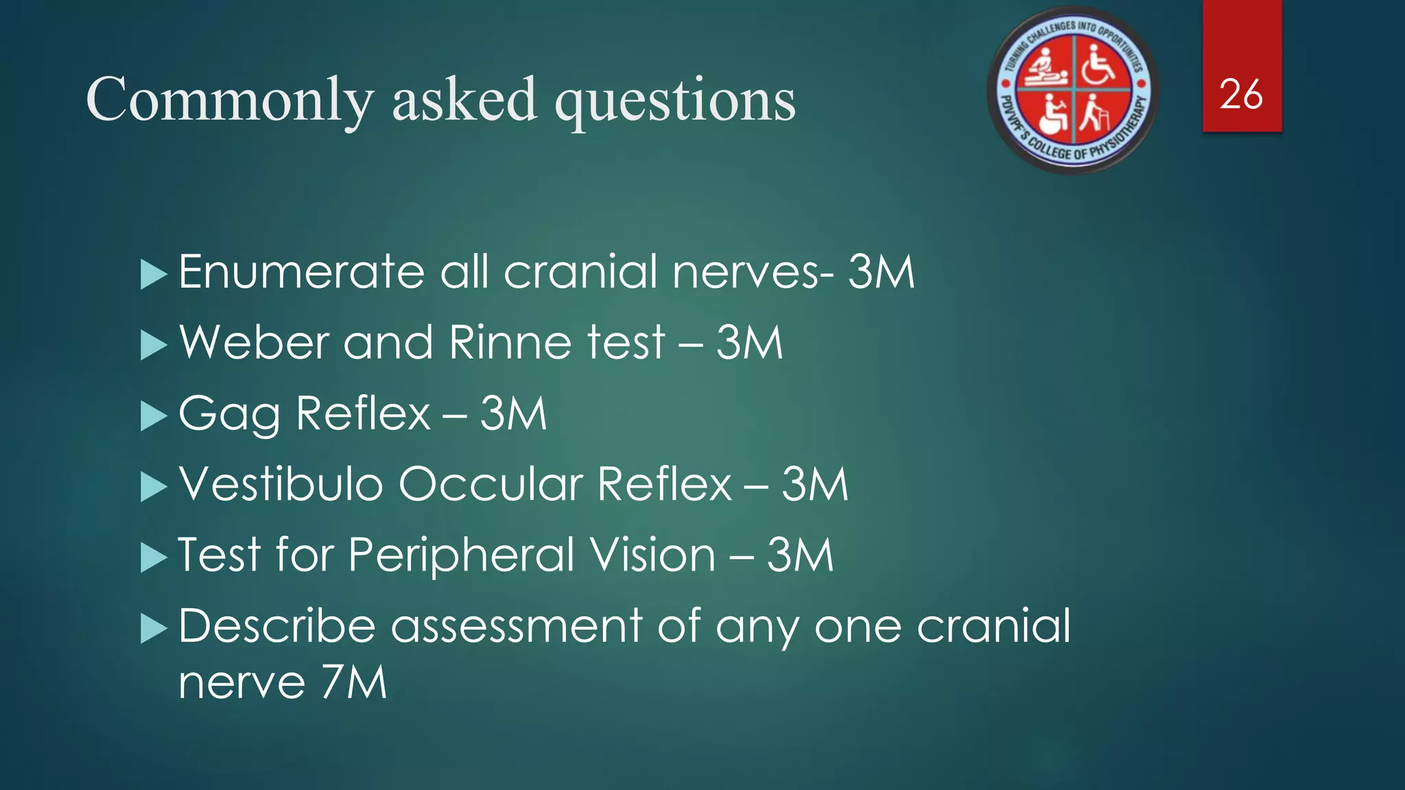Cranial Nerve Examination | PDF