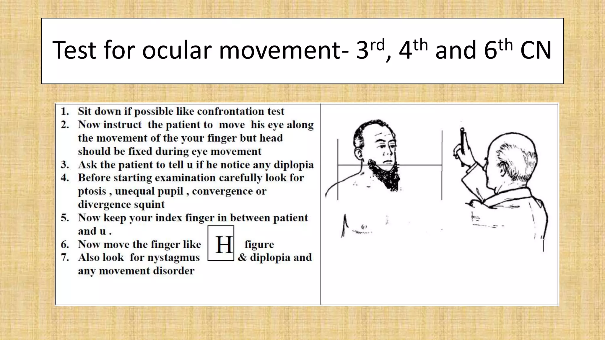 Cranial nerve examination | PPTX