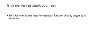 Cranial nerve examination.pptx | Thyroid Disorders | Endocrine and ...