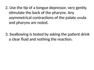 CRANIAL NERVE examination OF A PATIENTpptx | PPTX