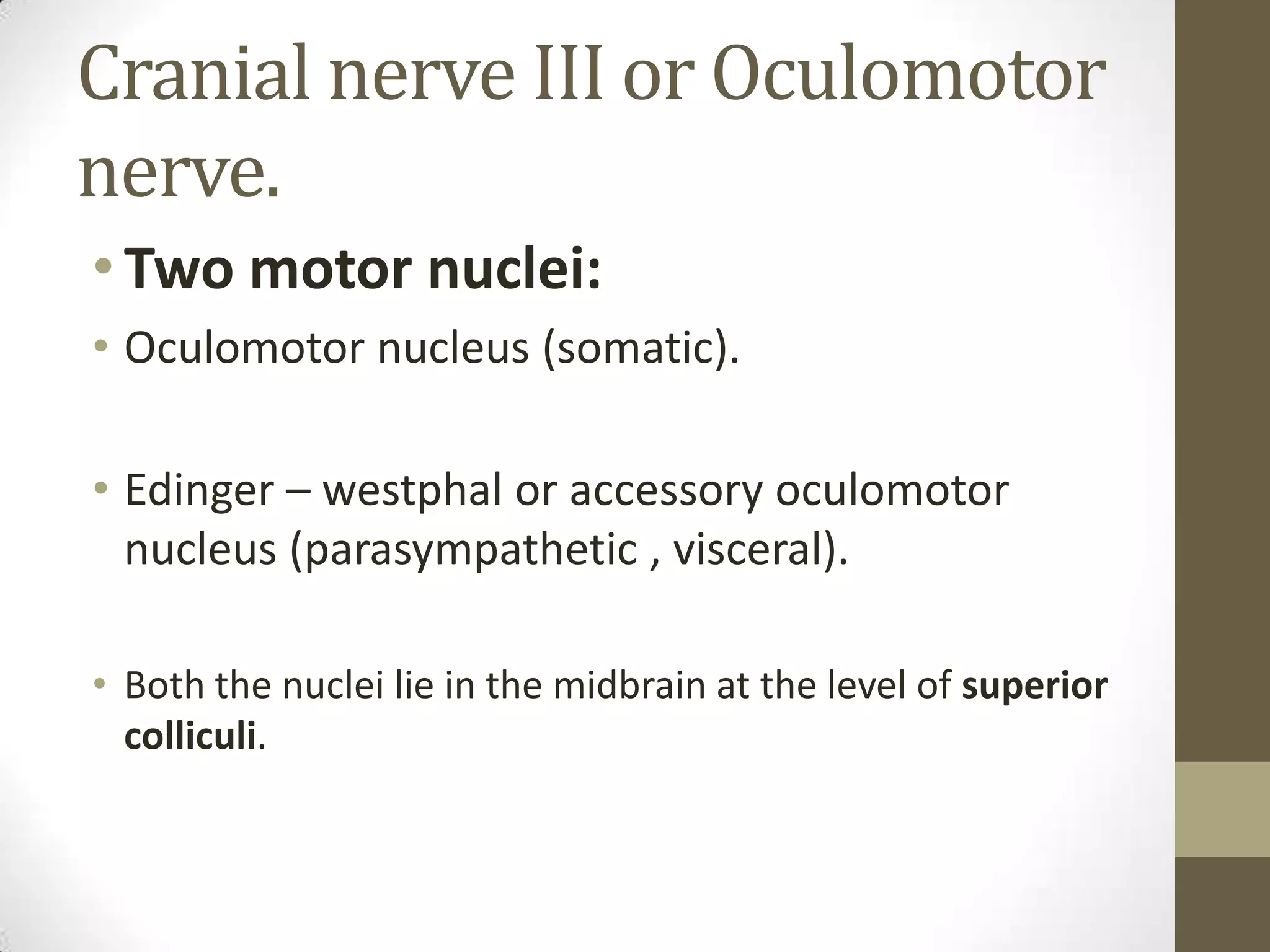 Cranial nerve iii , iv and vi | PPTX