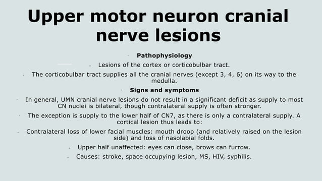 Cranial nerve problems | PPT