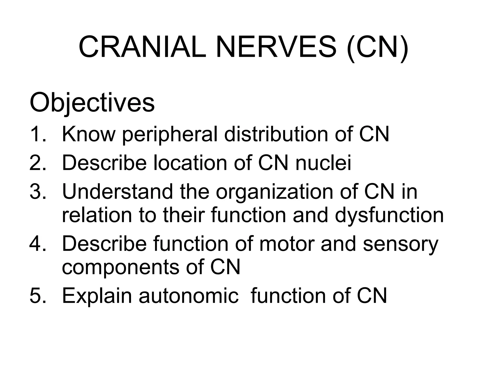 Cranial nerves | PPT