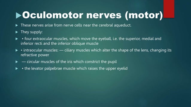 Cranial nerves \ CENTRAL NERVOUS SYSTEM.pptx