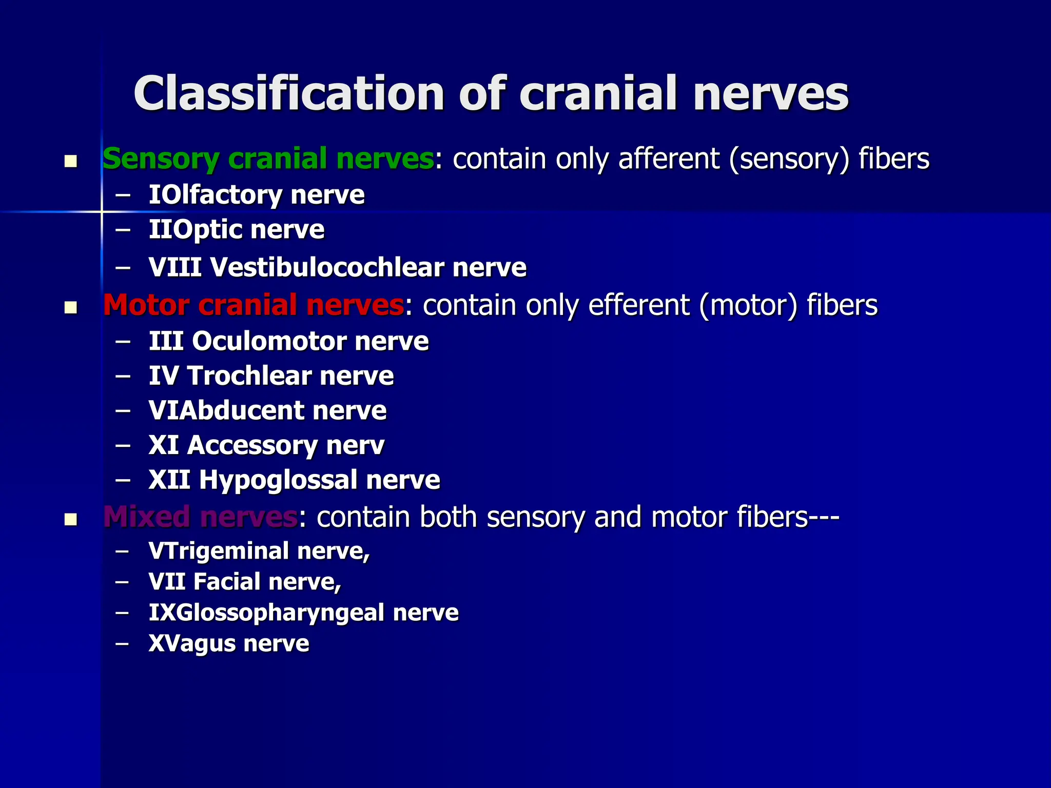 cranial nerves.ppt anatomy and physiology | PPT | Death, Injury, or ...