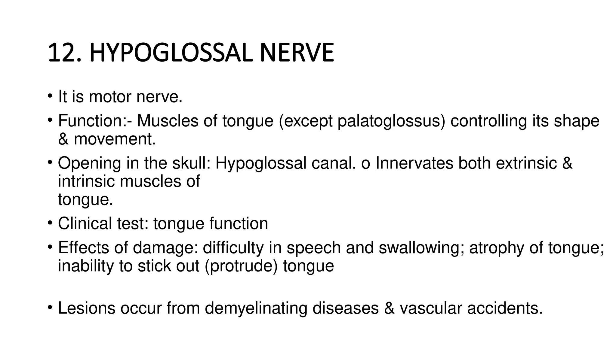 cranial nerves presentation by Dr Ela kinra | PPTX
