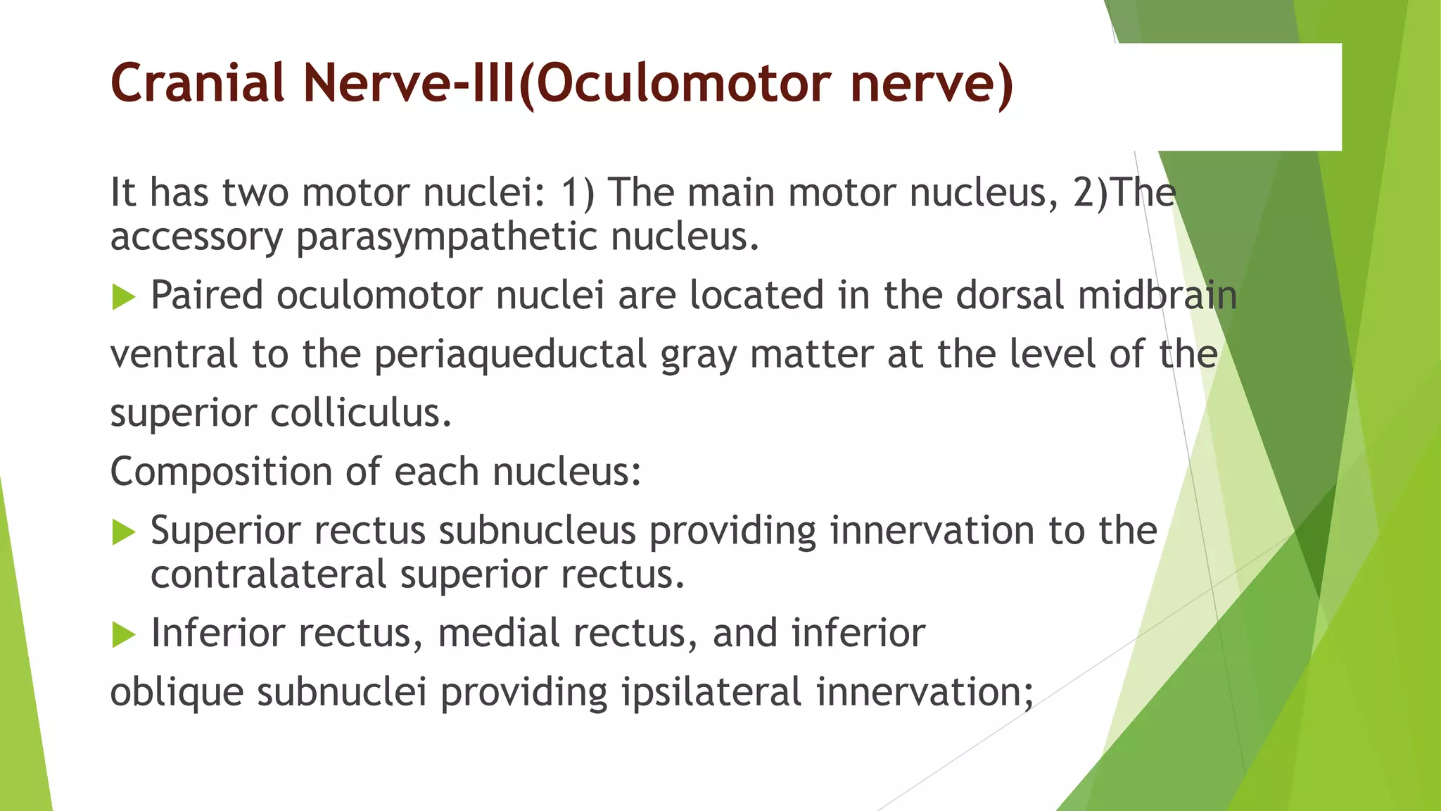 Cranial nerves 346 | PPTX