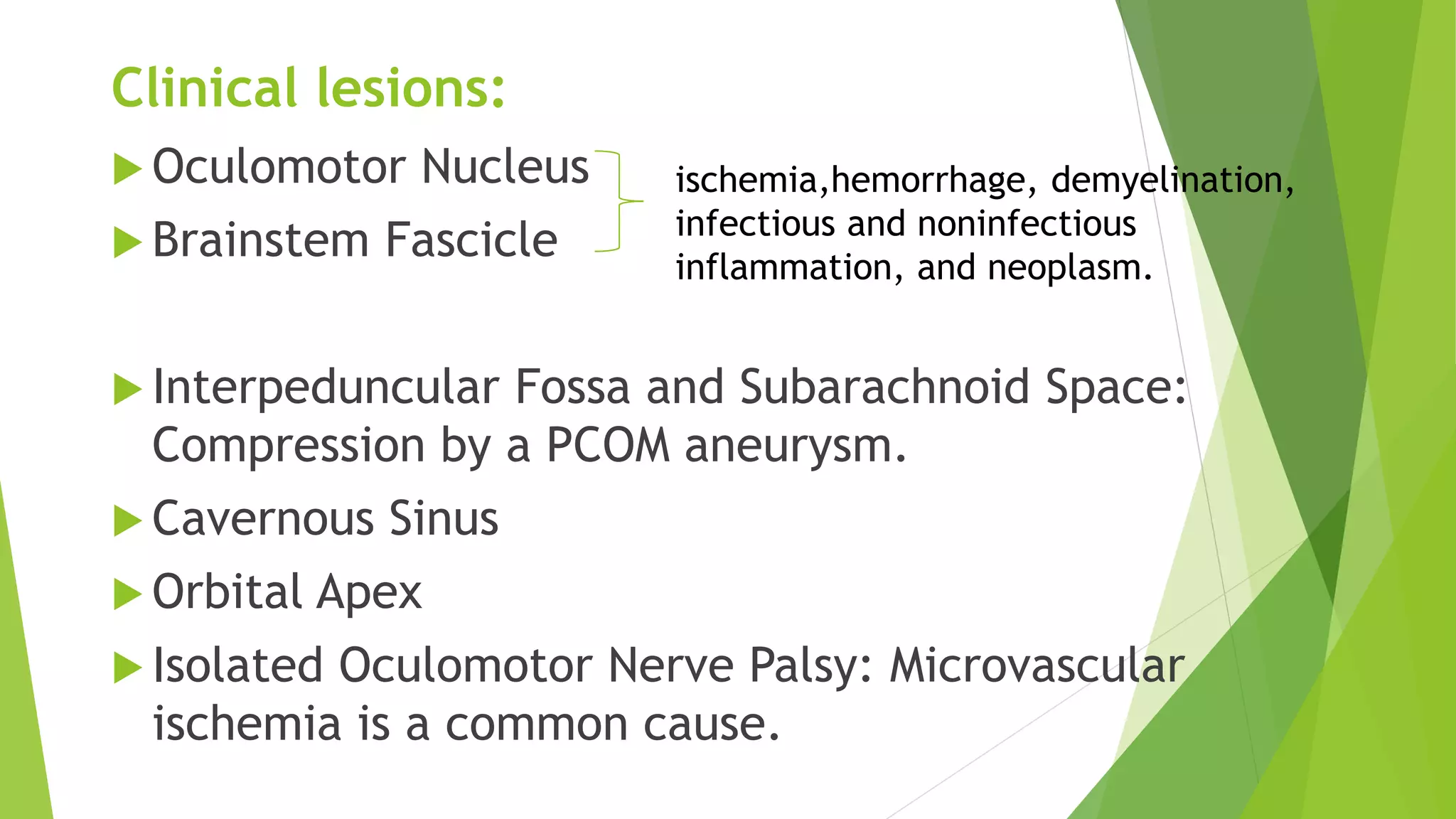 3rd, 4th and 6th Cranial nerves | PPTX