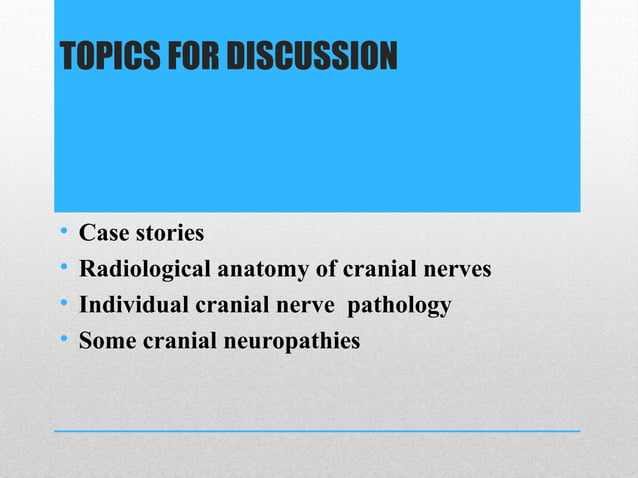 Diseases of Cranial nerves 5th, 7th and 8th | PPT | Brain and Nervous ...