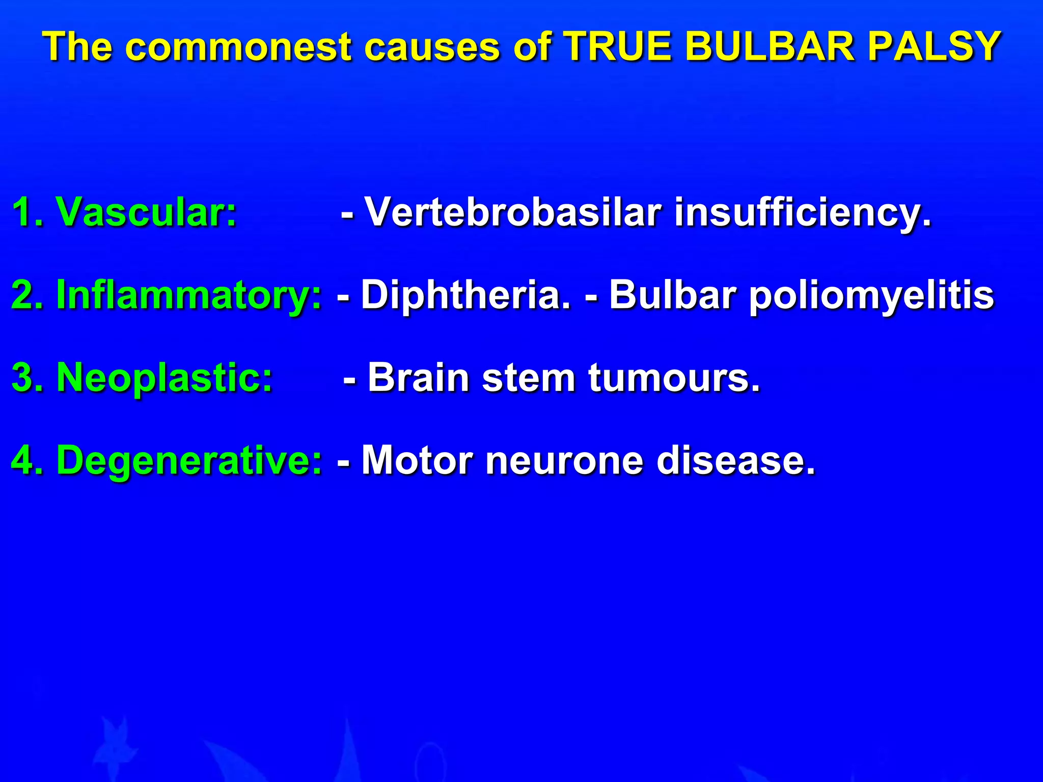 Bulbar Cranial nerves (9-10-11-12) - bulbar palsy - Walid Reda Ashour ...