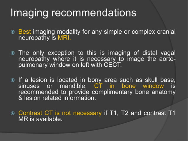 Cranial nerves anatomy pathology | PPT