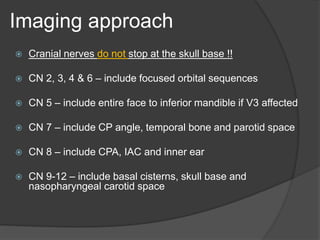 Cranial nerves anatomy pathology | PPTX