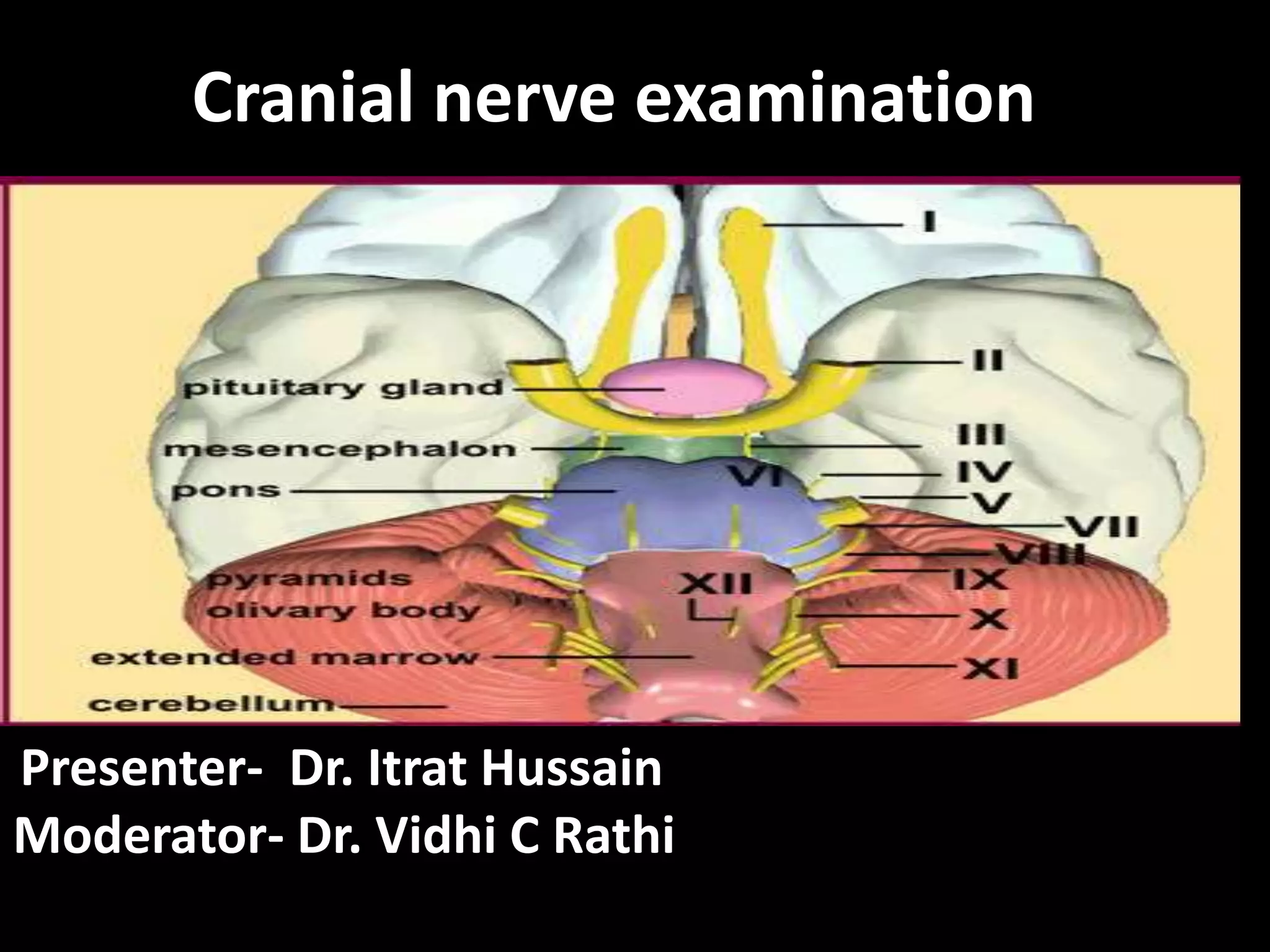 Cranial nerves examination ih | PPTX | Ear, Nose and Throat Conditions ...