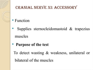 CRANIAL NERVES EXAMINATION pptxxx............pptx
