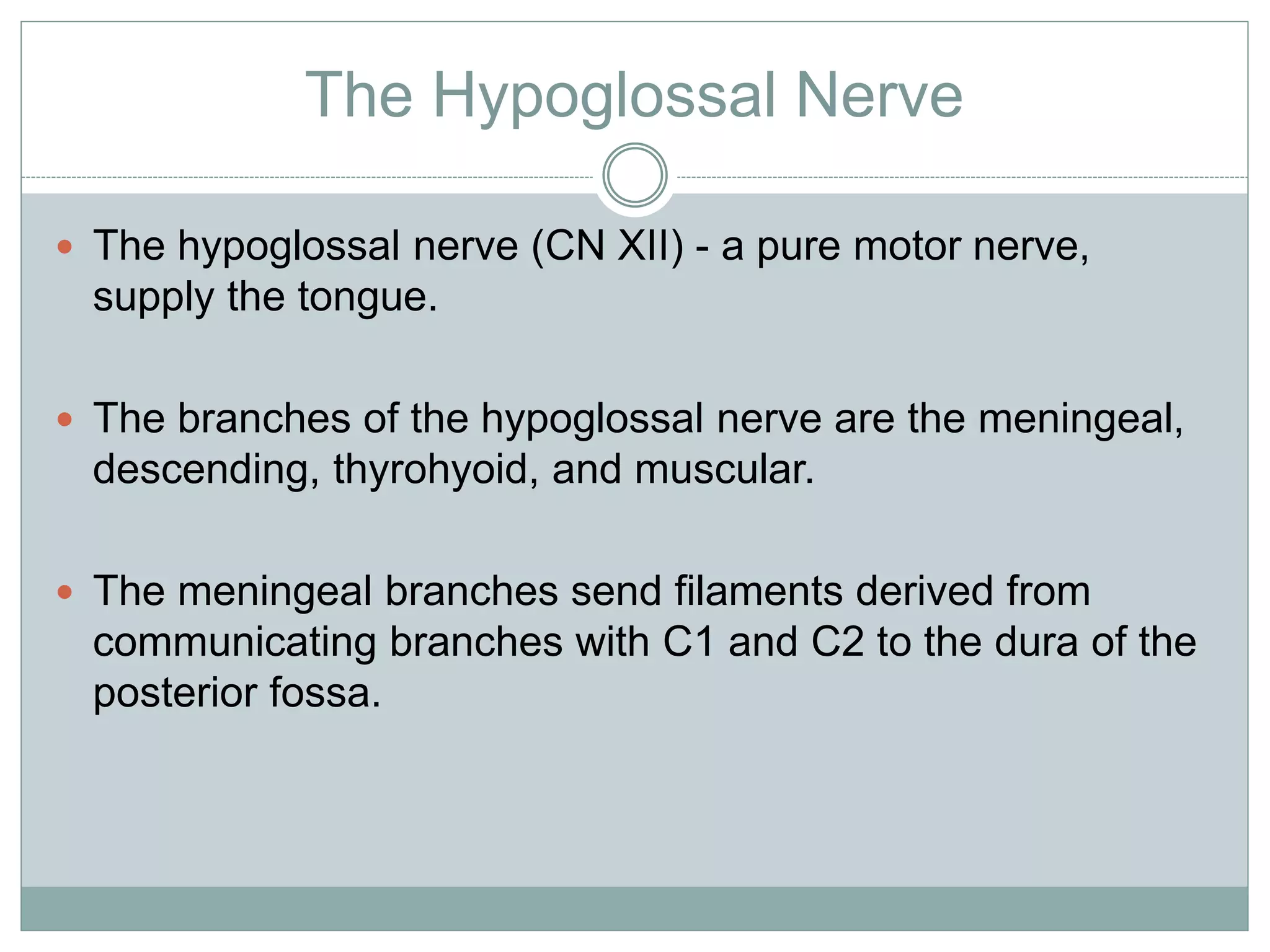 Cranial nerves xi and xii | PPTX