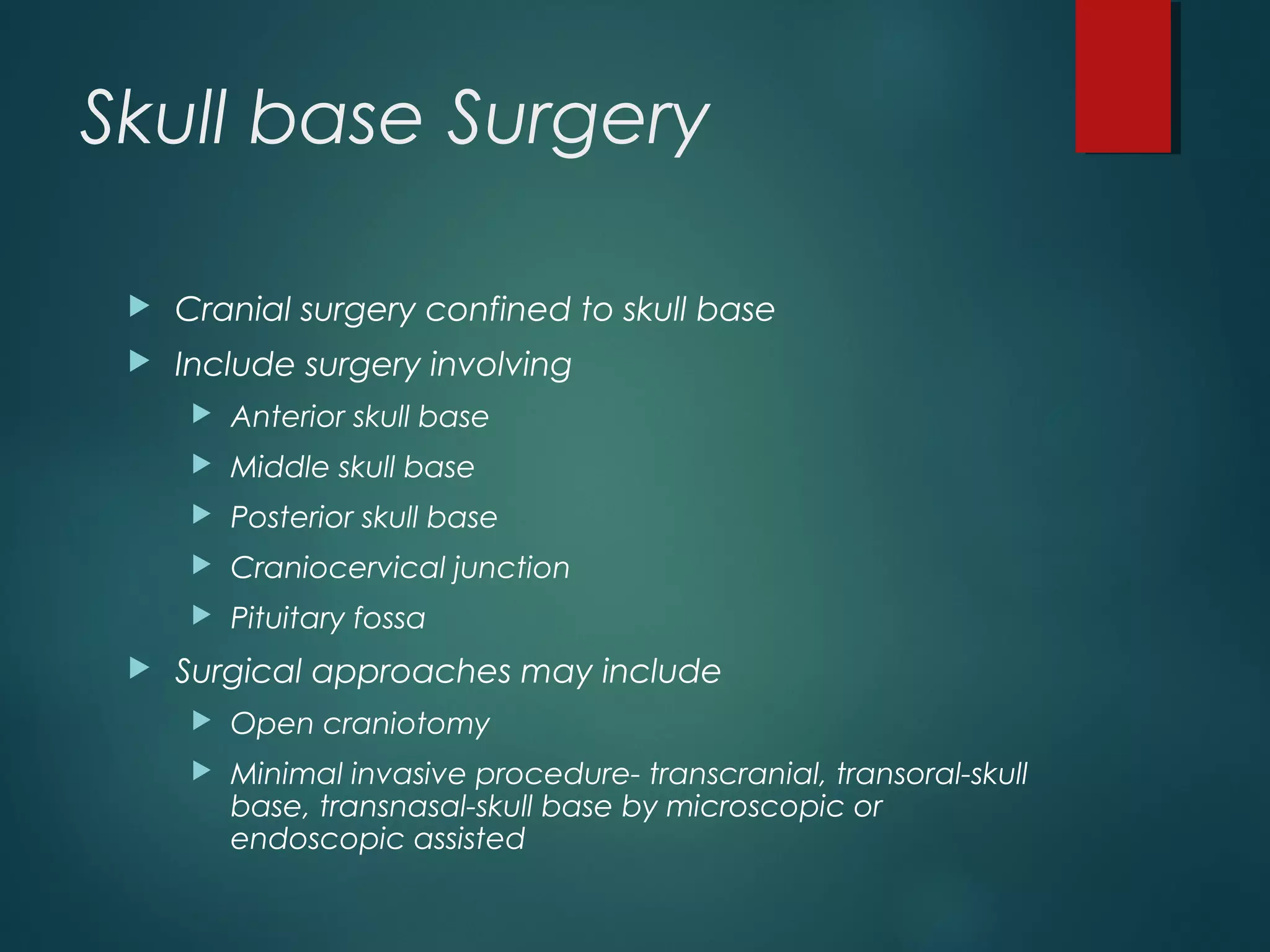 Cranial Surgery | PPT