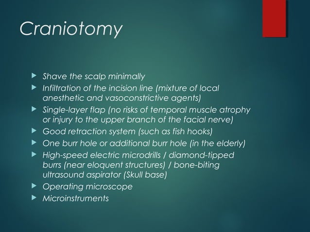 Cranial Surgery | PPT | Brain and Nervous System Disorders | Diseases ...