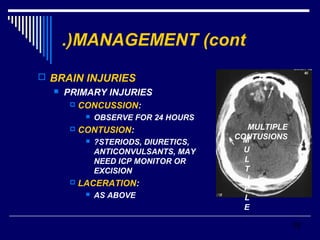 CRANIO CEREBRAL INJURIES FOR REHABILITATION STUDENTS | PPT