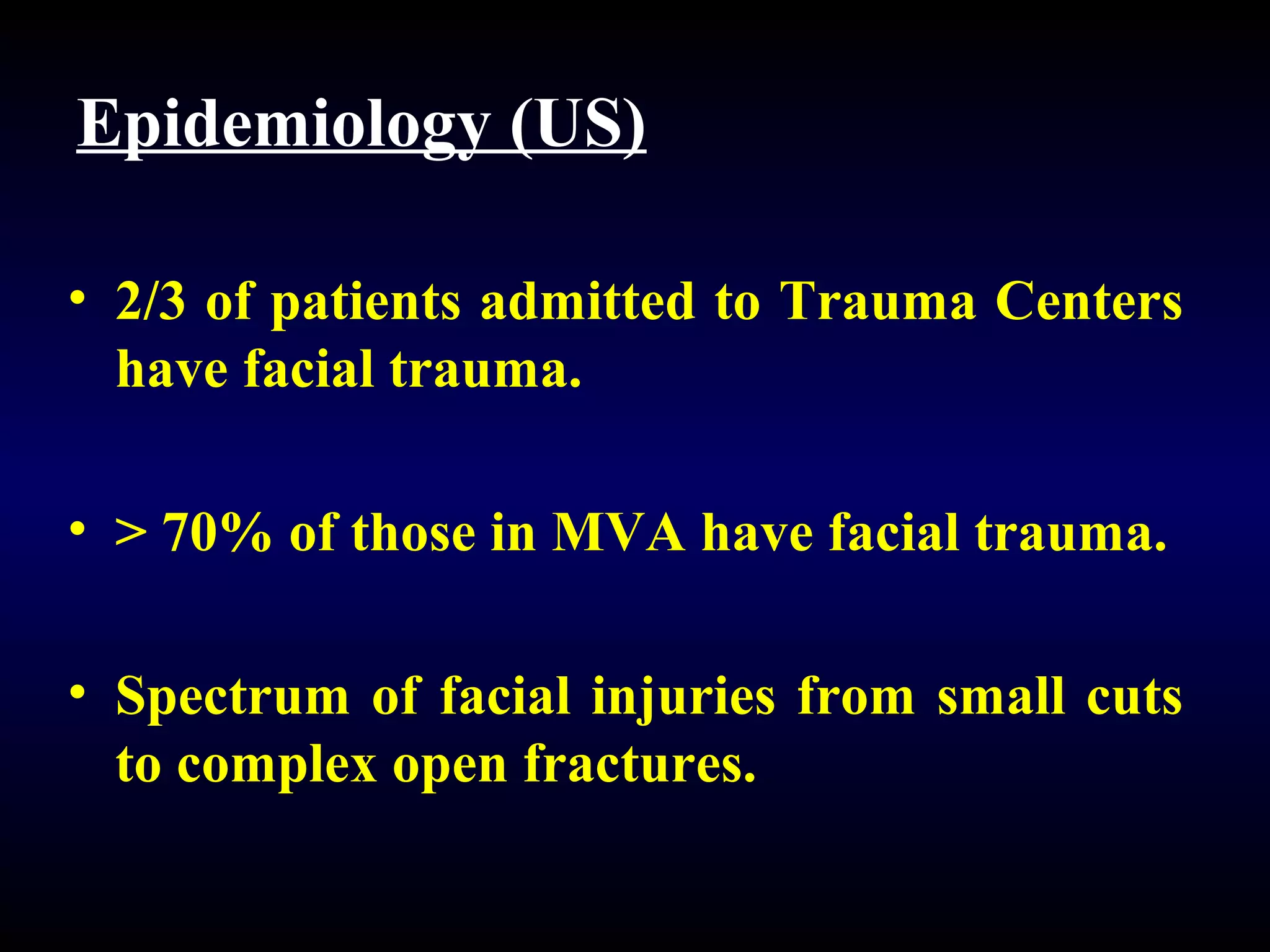 Cranio facial fractures | PPS