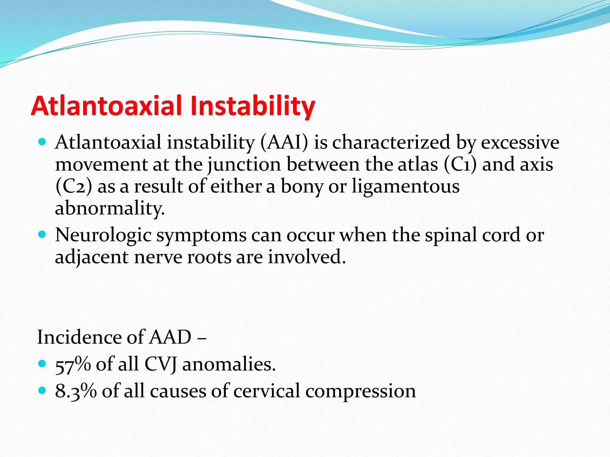Cranio vertebral anomalies- overview - | PPTX