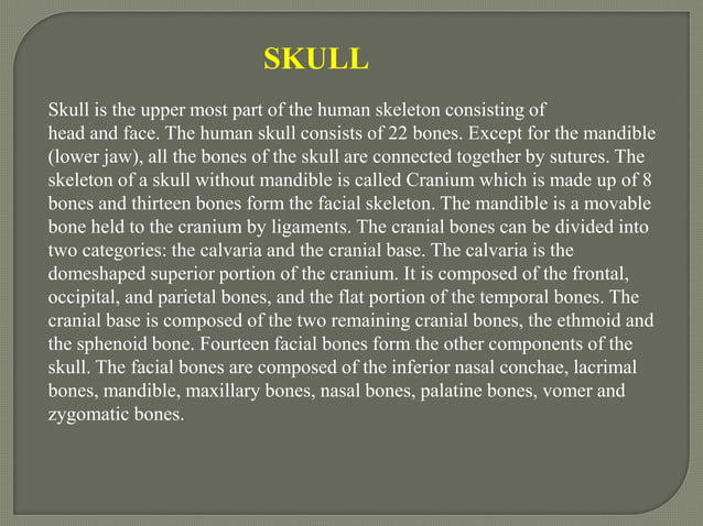 Craniometry.pptx | Bone and Joint Conditions | Diseases and Conditions