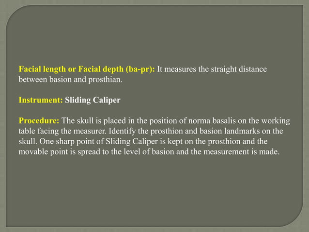 Craniometry.pptx | Bone and Joint Conditions | Diseases and Conditions