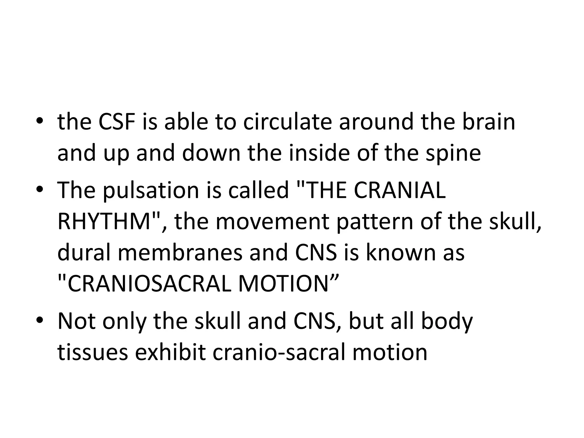 Craniosacral osteopathy | PPTX