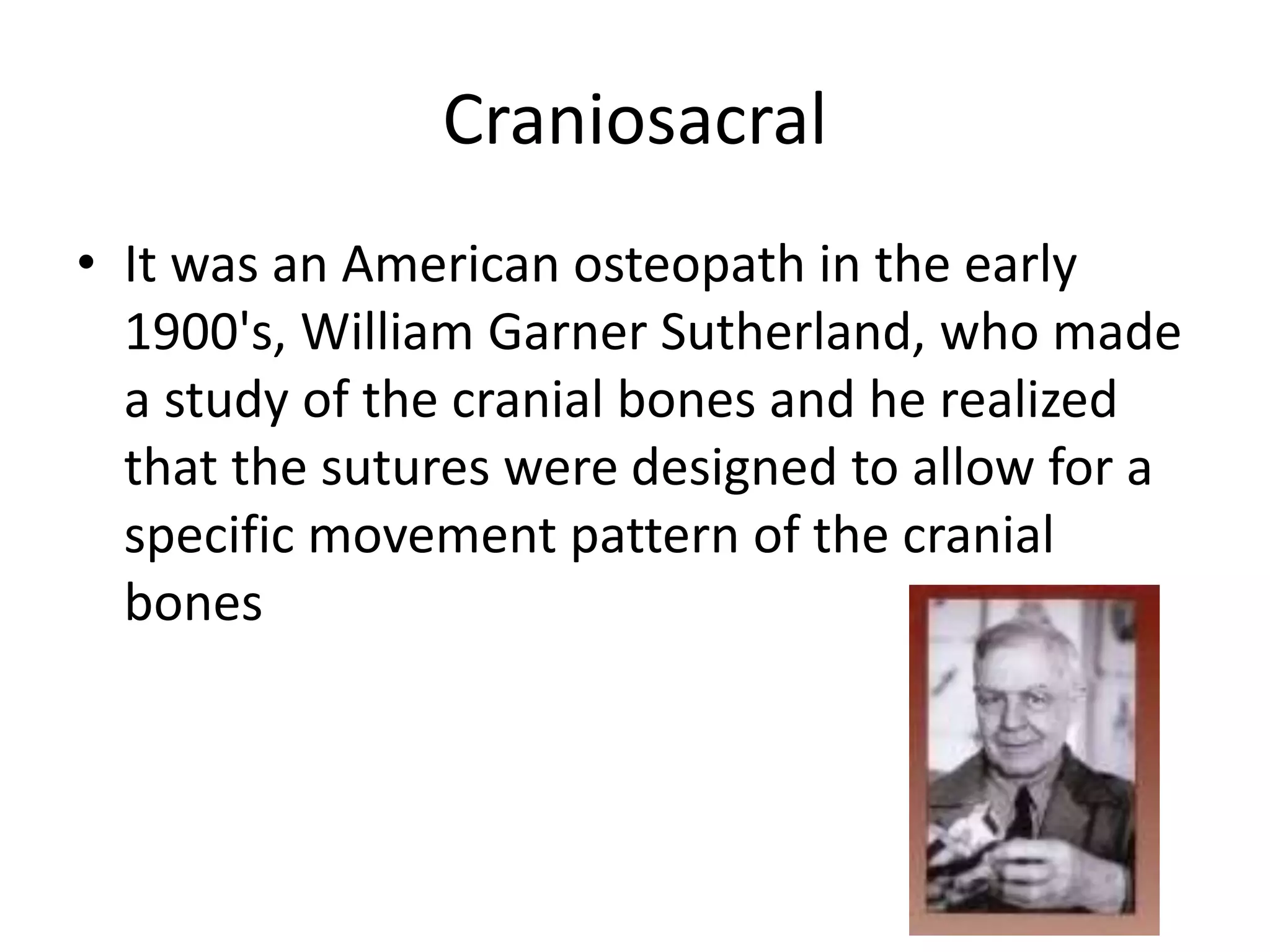 Craniosacral osteopathy | PPTX