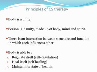 introduction to craniosacral therapy - basics | PPTX