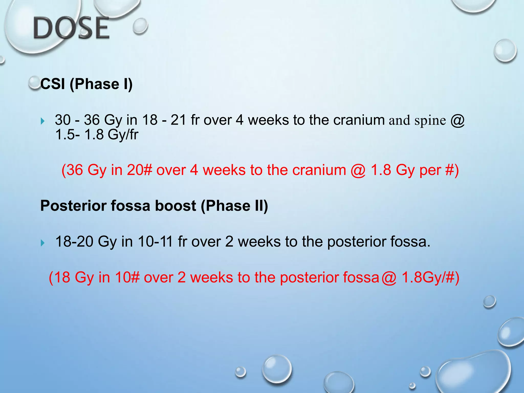 Craniospinal irradiation | PPTX