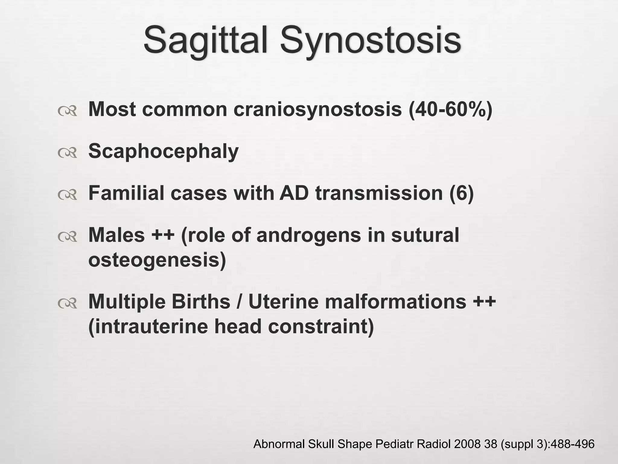A Radiological Approach to Craniosynostosis | PPTX