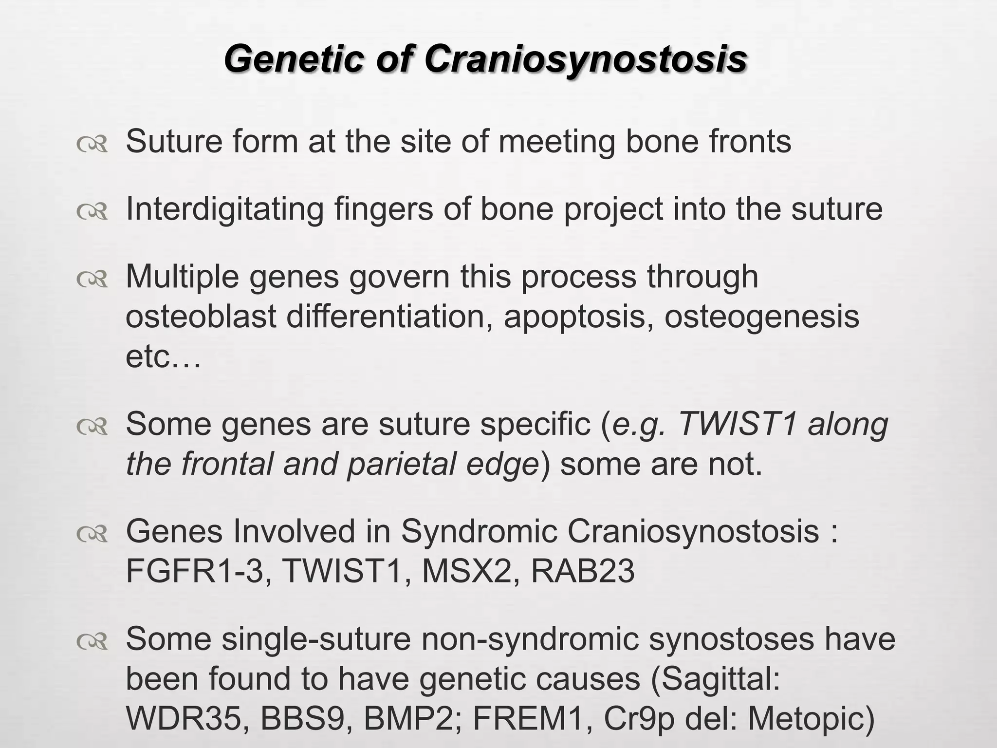 A Radiological Approach to Craniosynostosis | PPTX