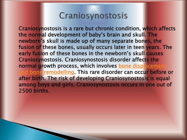 Craniosynostosis | PPTX