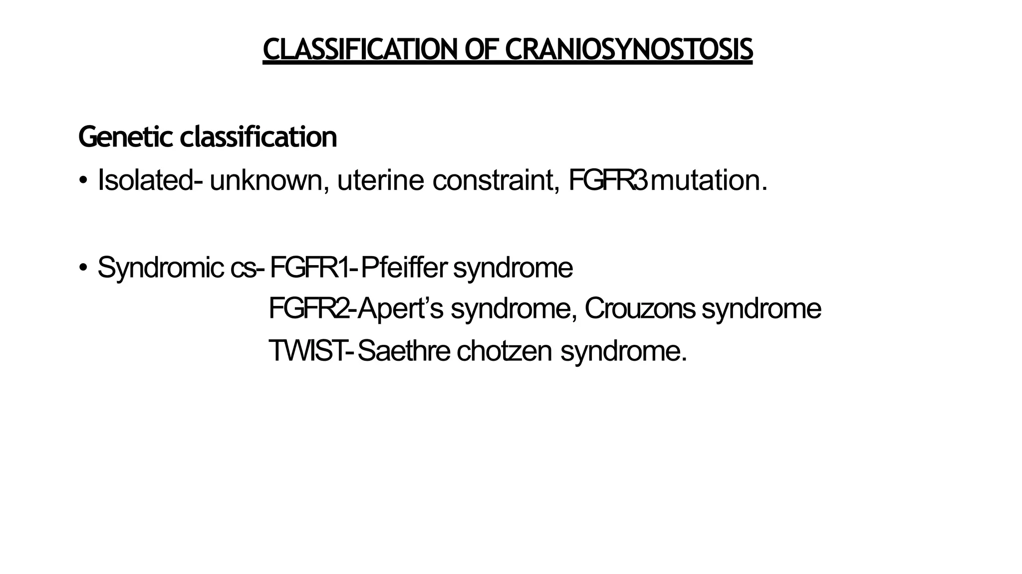 Craniosynostosis | PPTX