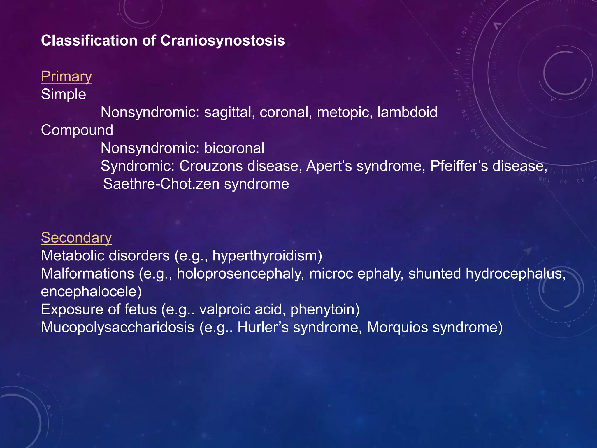 Craniosynostosis | PPTX