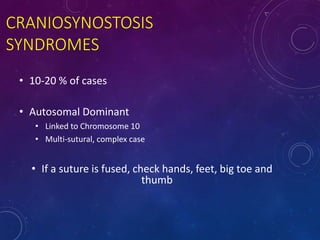 Craniosynostosis | PPTX