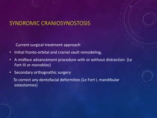 Craniosynostosis | PPTX