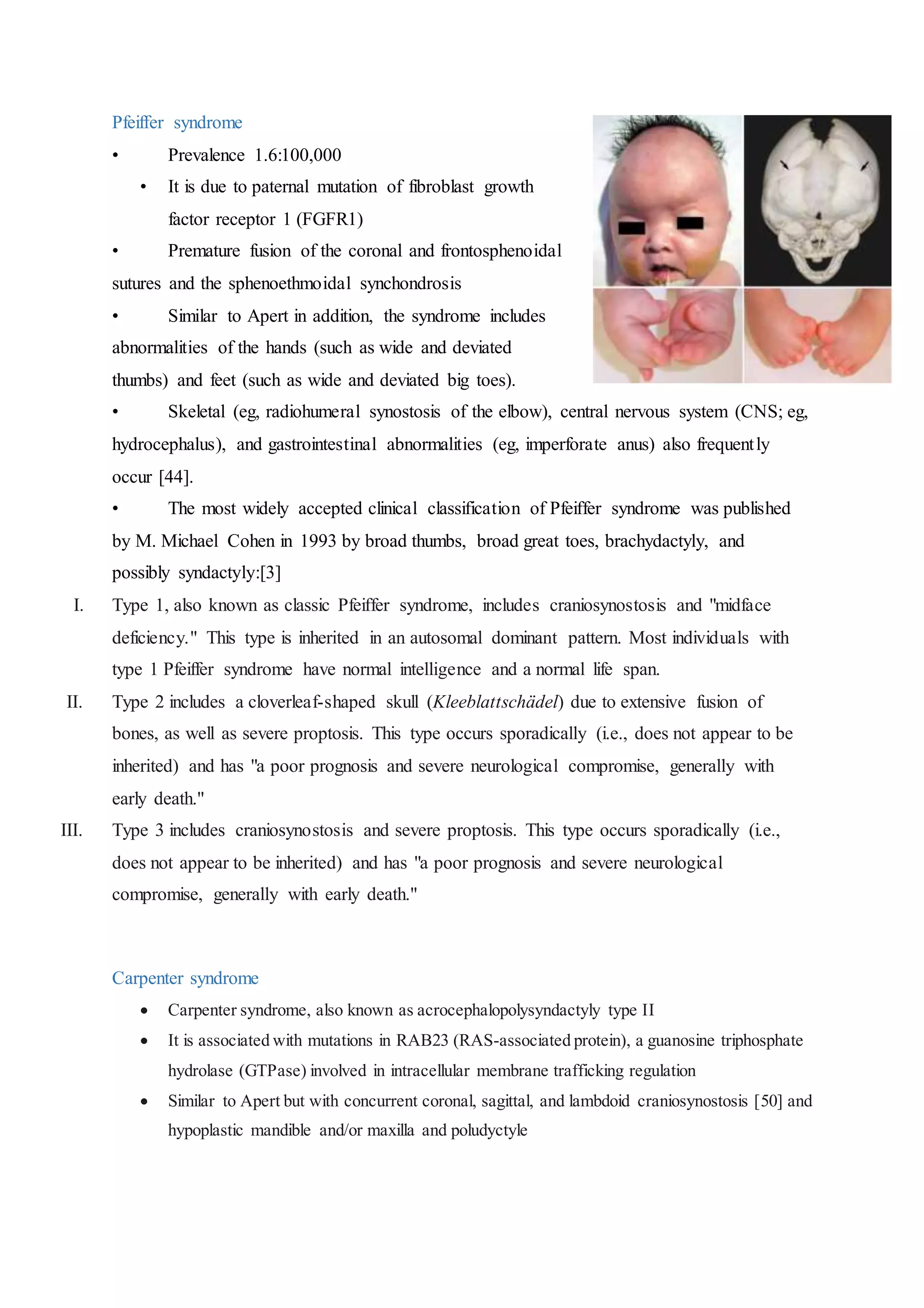 Craniosynostosis for orthodontist by almuzian | DOCX