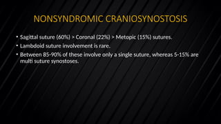 Craniosynostosis Chiari Dandy walker malformation | PPTX