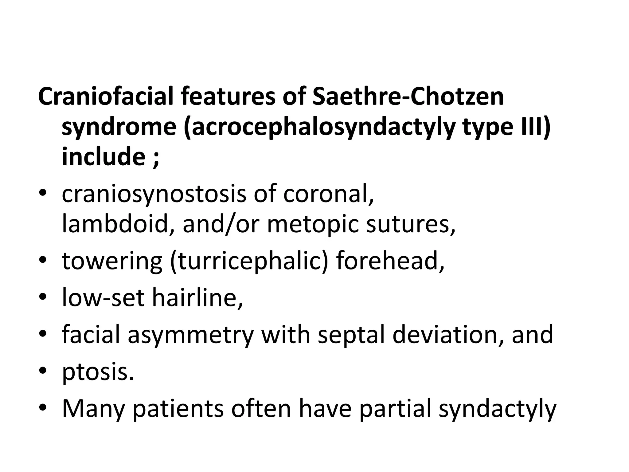 Craniosynostosis syndromes.pptx,,,,,,,,,,, | PPTX